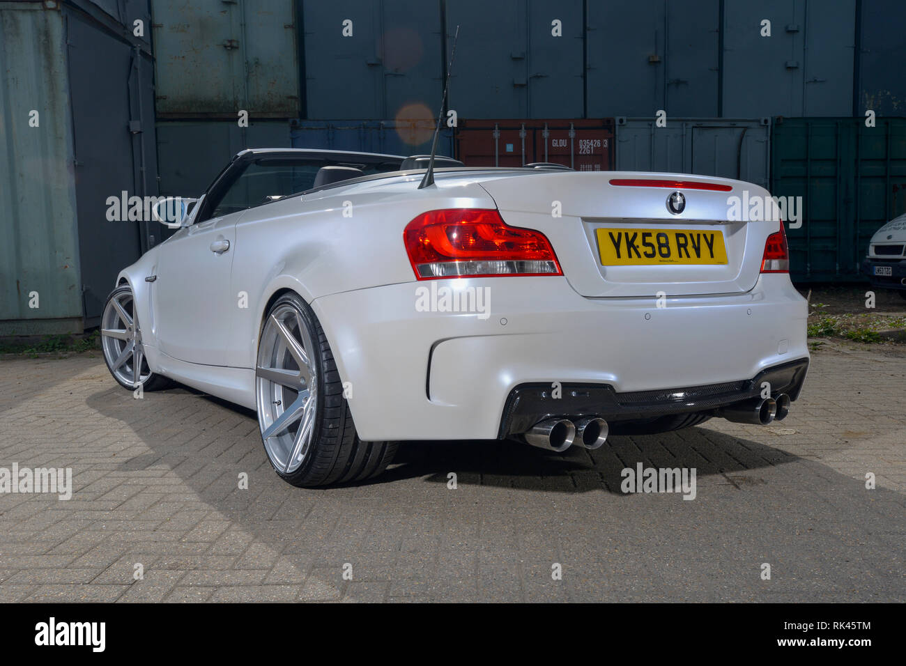 Modified E87 shape BMW 135 1 Series Convertible Stock Photo - Alamy