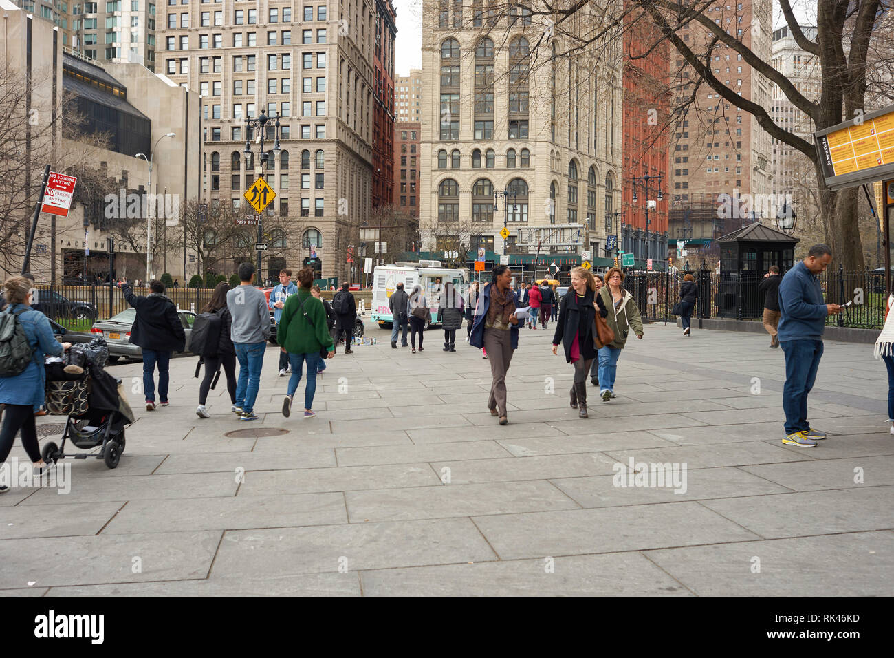 NEW YORK - CIRCA MARCH, 2016: people walking on the New York City ...