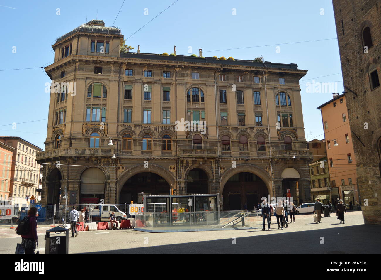 Beautiful Building On Rizzoli Street In Bologna. Travel, holidays ...