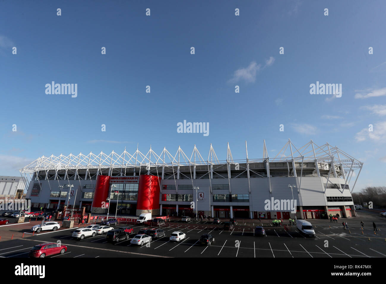 Middlesbrough's Riverside Football Stadium before the Sky Bet ...