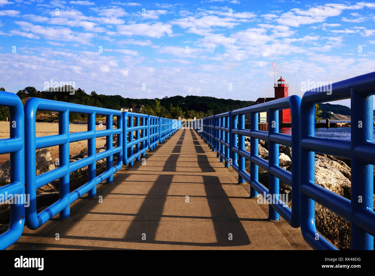 Light blue fence hi-res stock photography and images - Alamy
