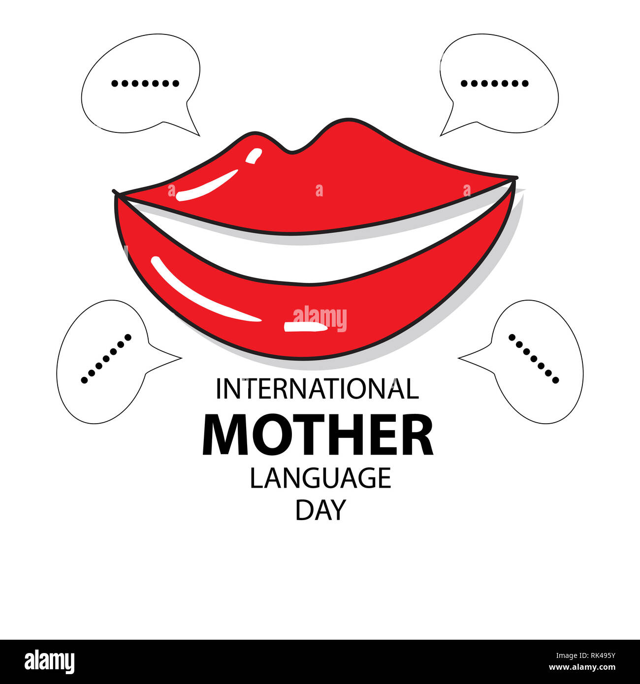 International mother language day background Stock Photo - Alamy