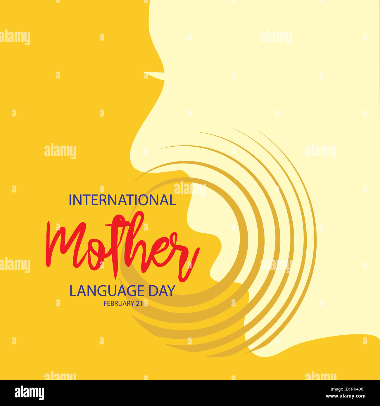 International mother language day background Stock Photo - Alamy