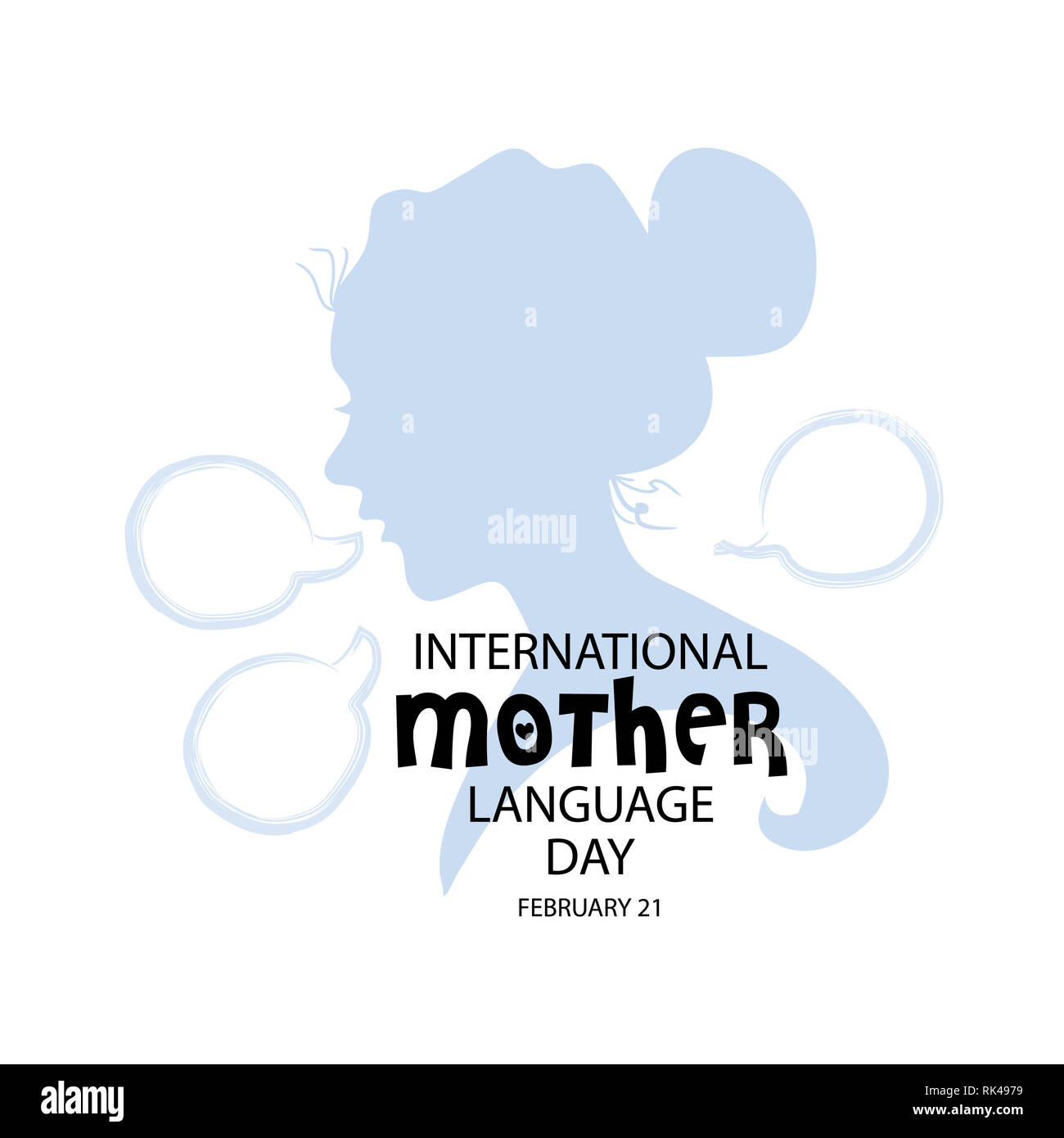 International mother language day background Stock Photo - Alamy
