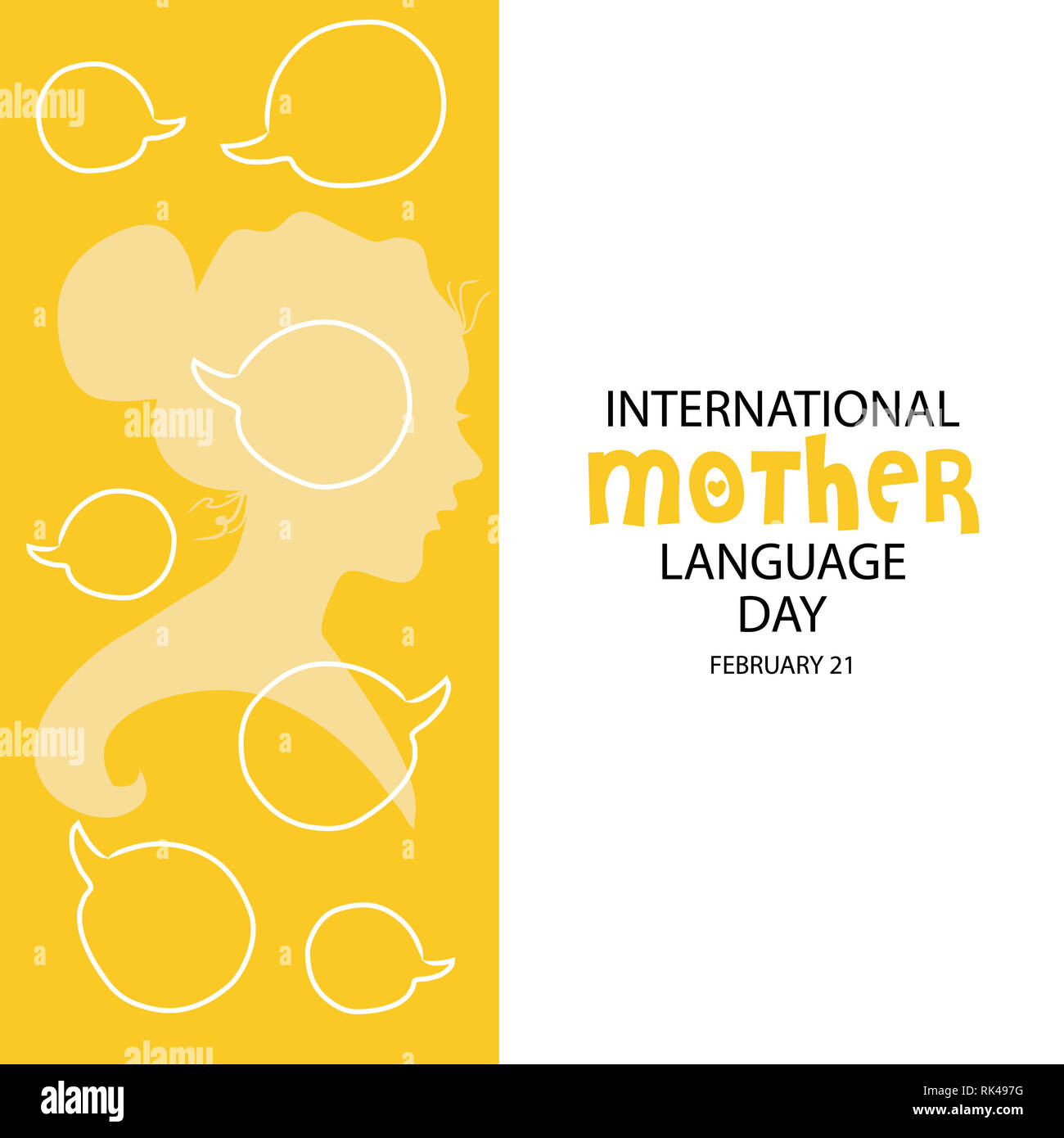 International mother language day background Stock Photo - Alamy