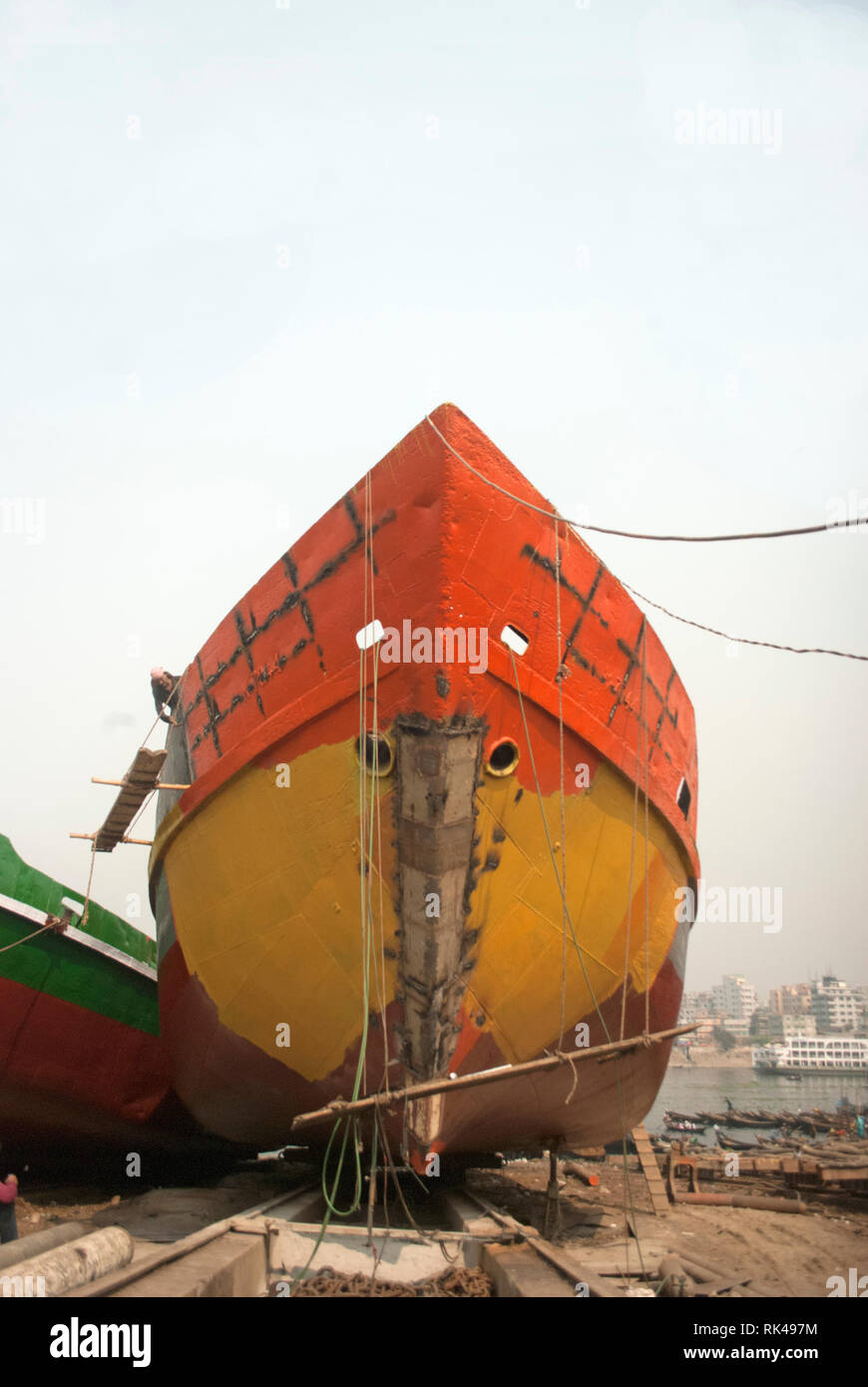 Dock workers ,06 february2019 dhaka Bangladesh,Dock workers in a shipyard in Dhaka, Bangladesh ...