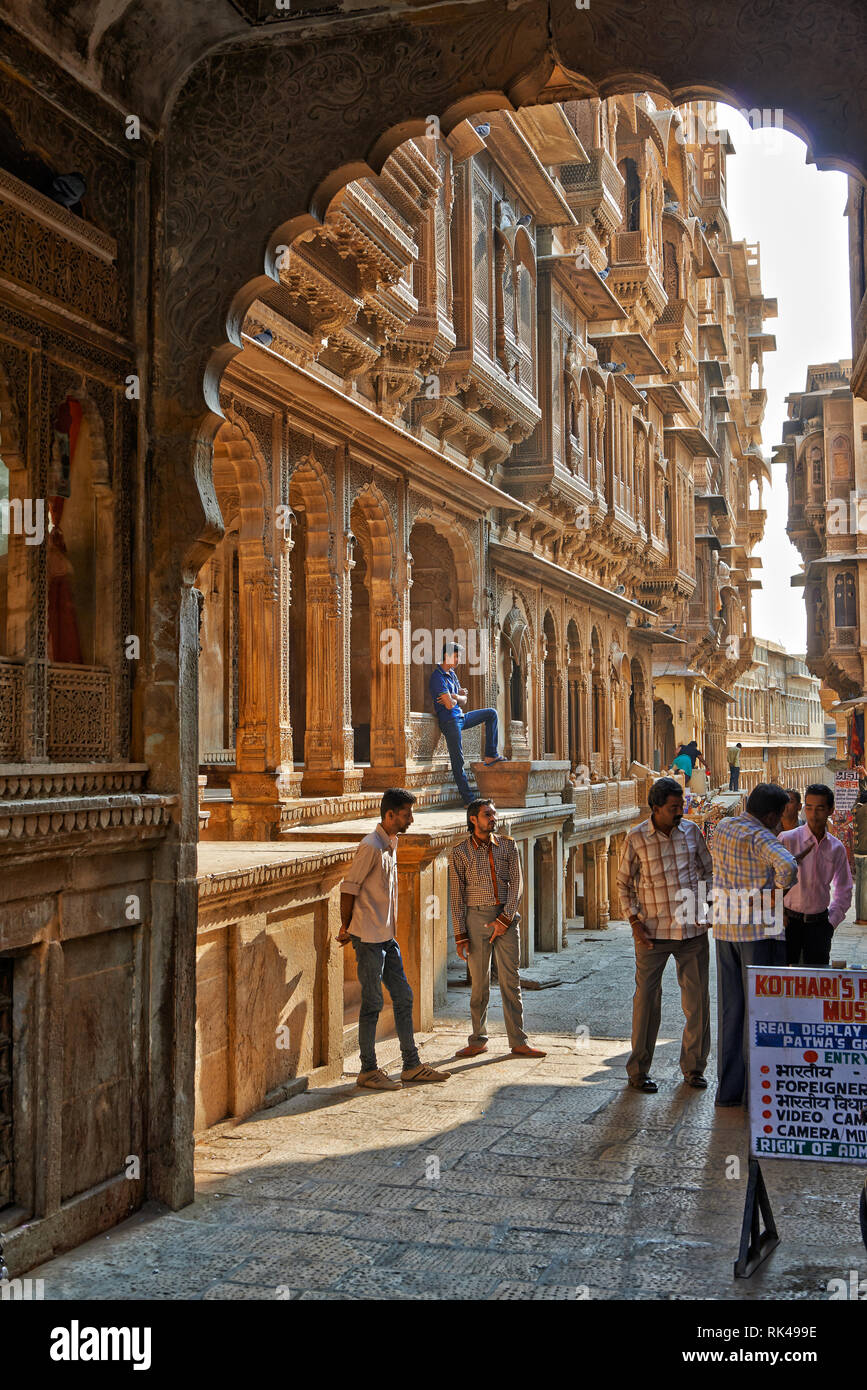 Kothari Patwa Haveli, Jaisalmer, Rajasthan, India Stock Photo - Alamy