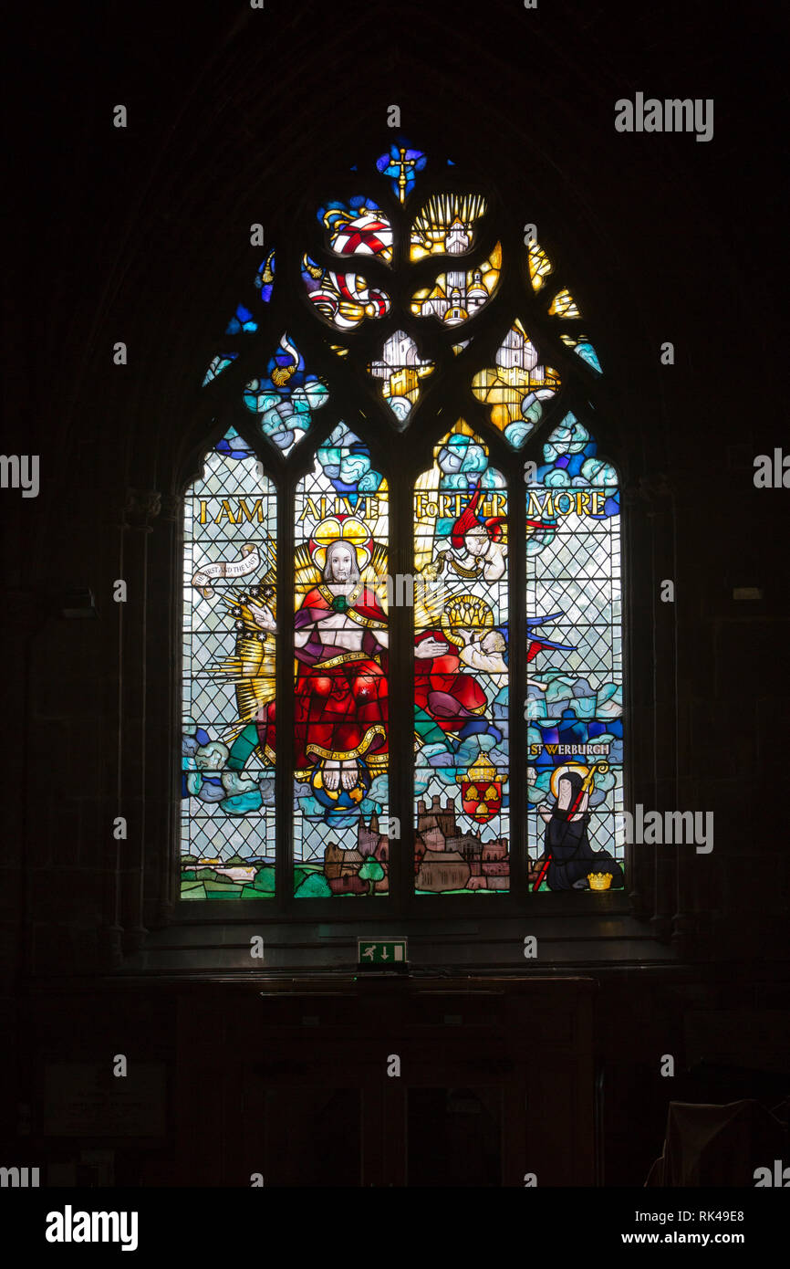 Chester Cathedral Stained Glass High Resolution Stock Photography and ...