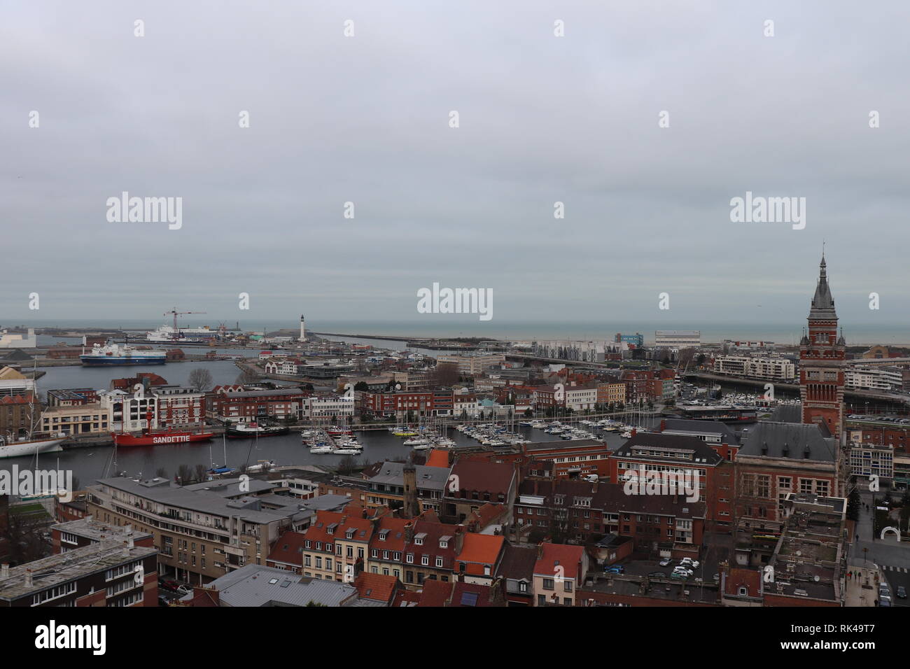 Dunkirk France views from the St. Eloi Belfry terrace Stock Photo - Alamy