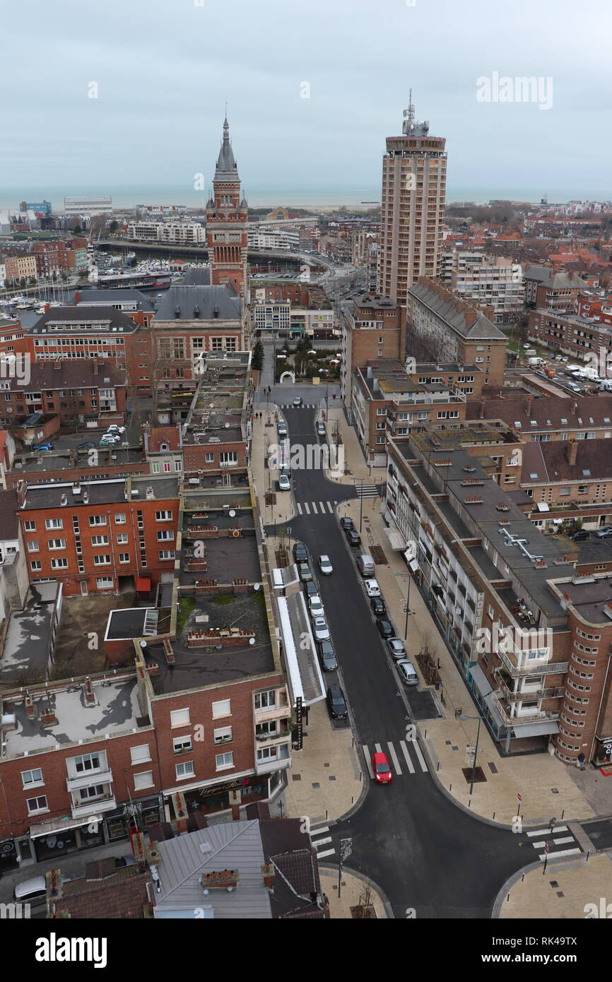 Dunkirk France views from the St. Eloi Belfry terrace Stock Photo - Alamy