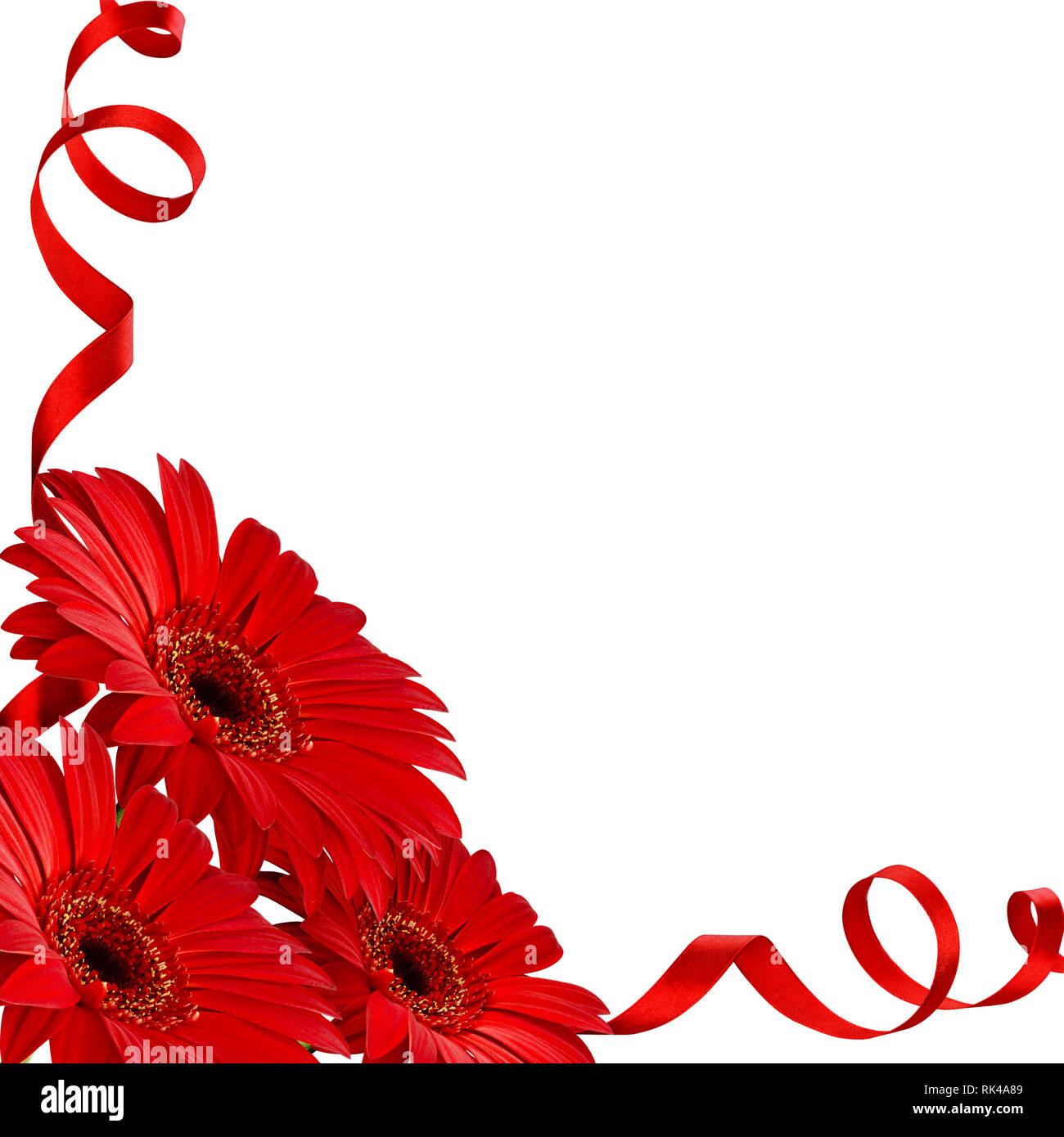 Red Flower Corner Designs