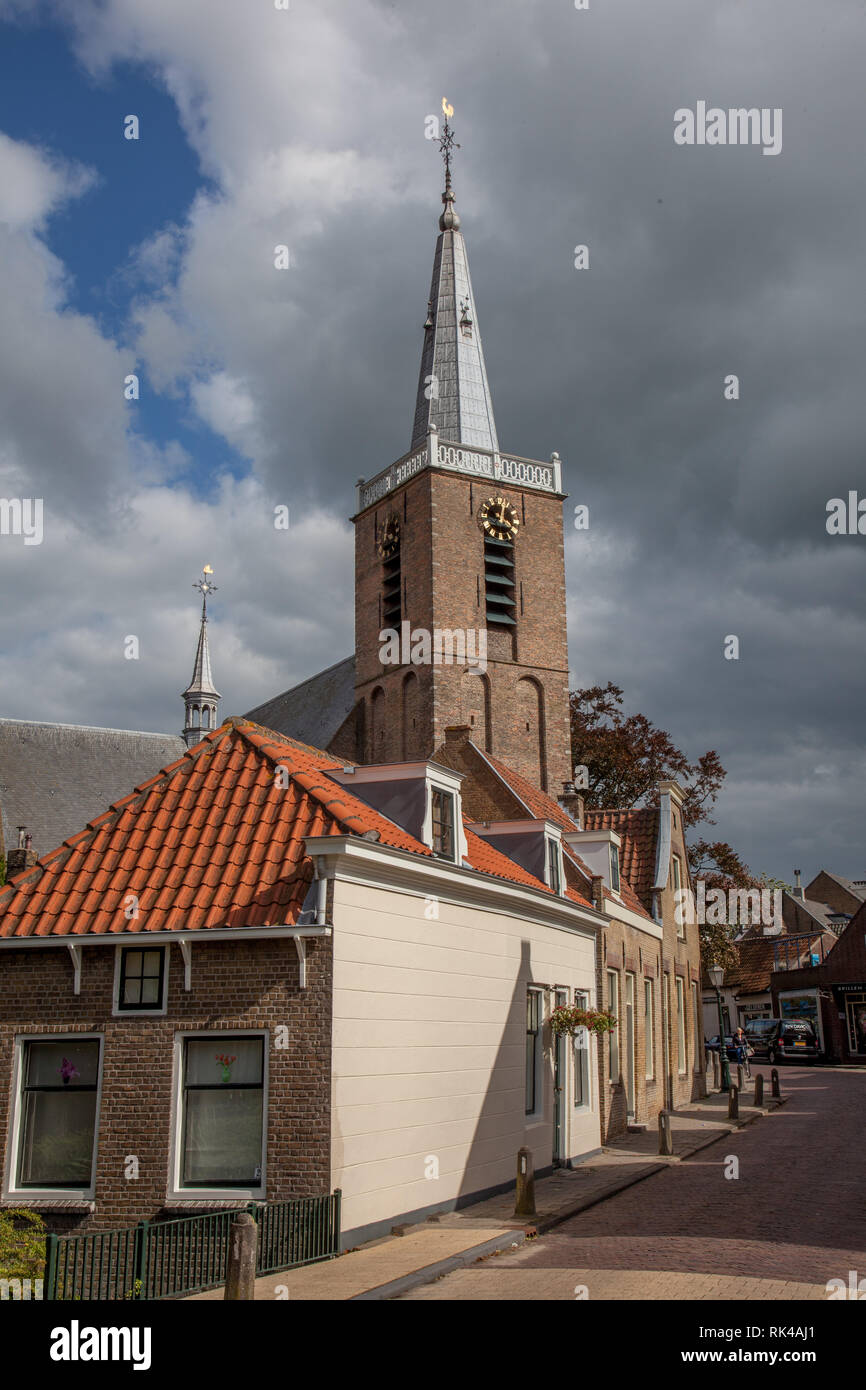 Moordrecht, The Netherlands - 31 August 2012: Old village of Moordrecht ...