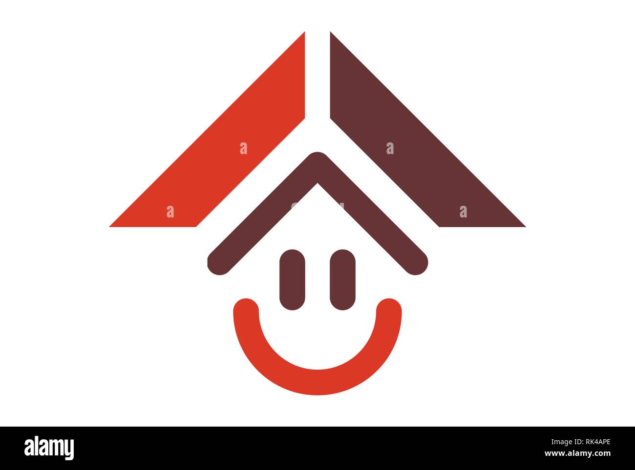 abstract home smile icon logo Stock Vector Image & Art - Alamy