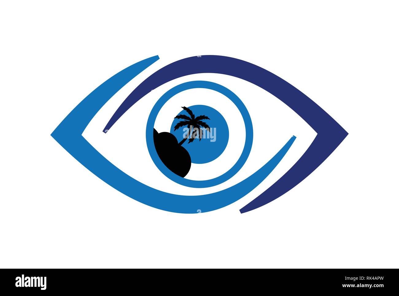 abstract eye island archipelago icon Stock Vector Image & Art - Alamy