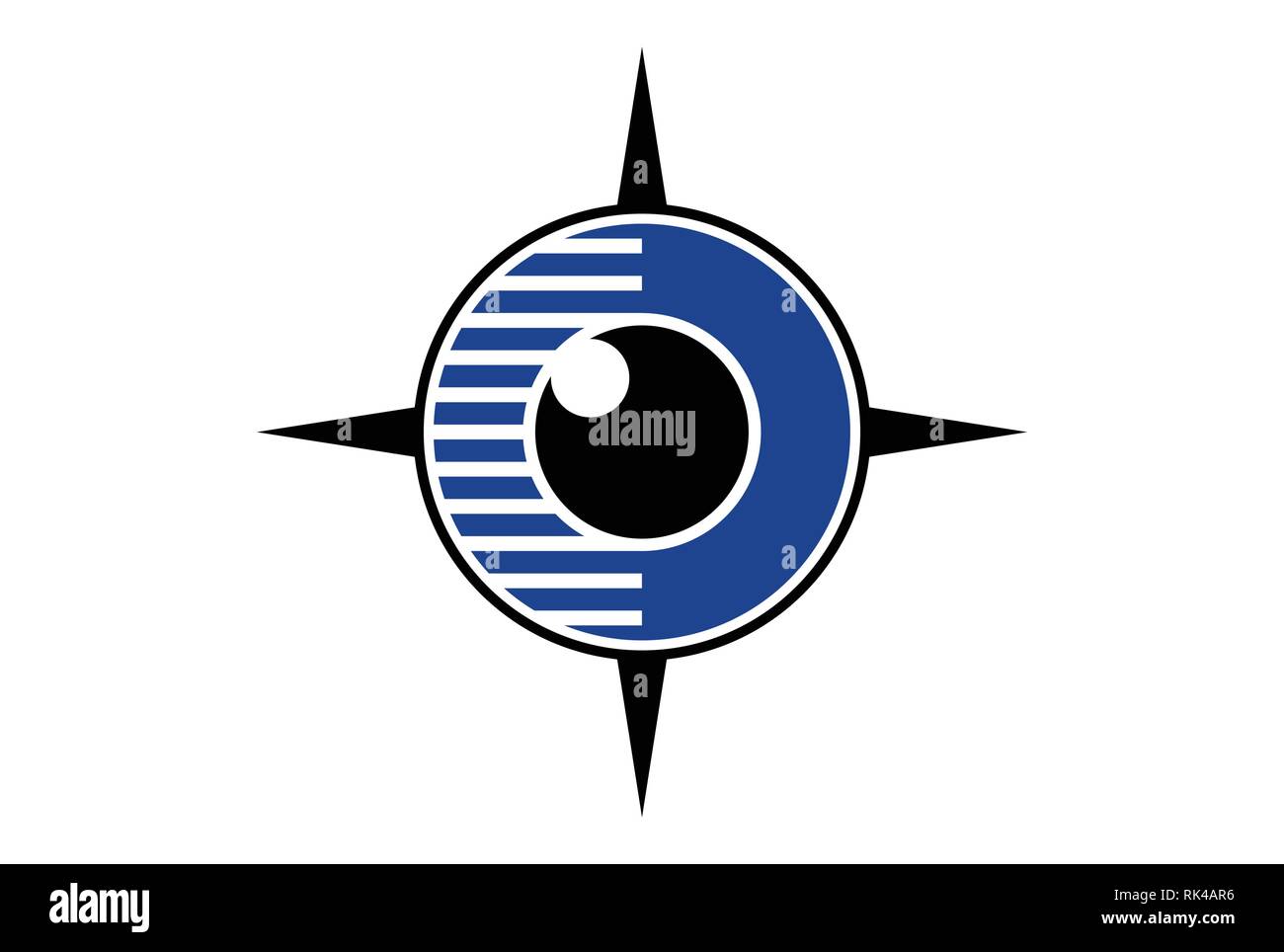 abstract eye compass icon logo Stock Vector Image & Art - Alamy