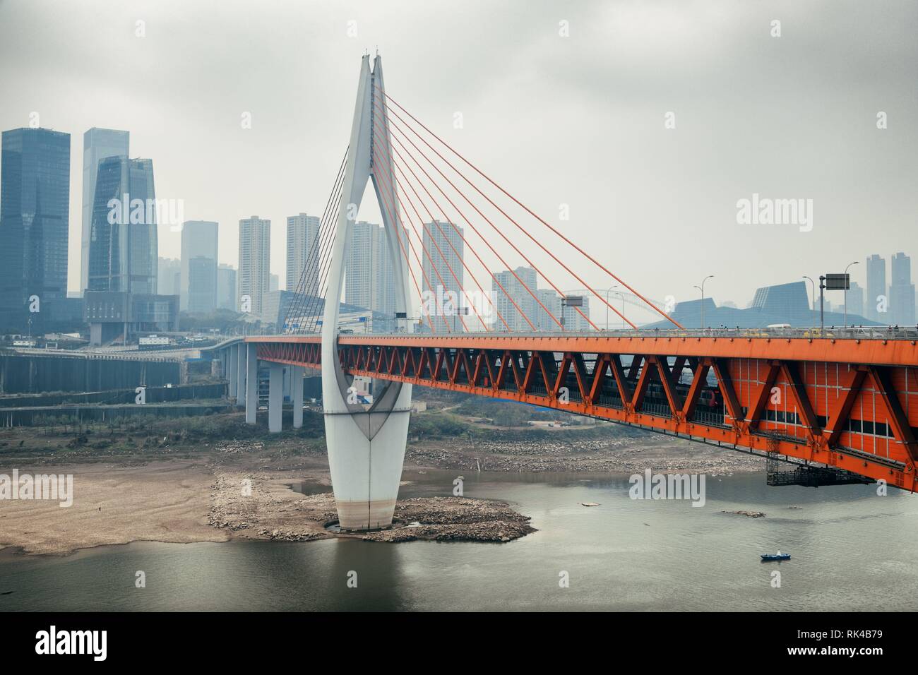 Bridge and city urban architecture in Chongqing, China Stock Photo - Alamy