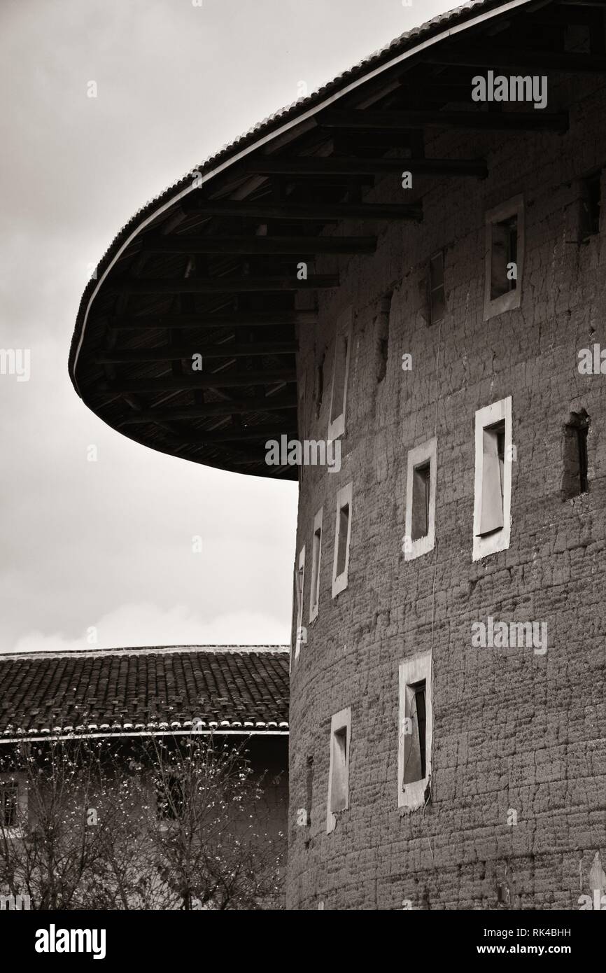 Traditional Tulou building is the unique dwellings of Hakka in Fujian ...