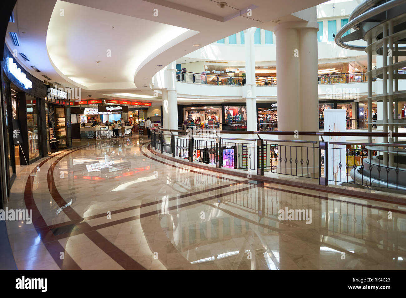 KUALA LUMPUR, MALAYSIA - MAY 09, 2016: inside of Suria KLCC. Suria KLCC ...