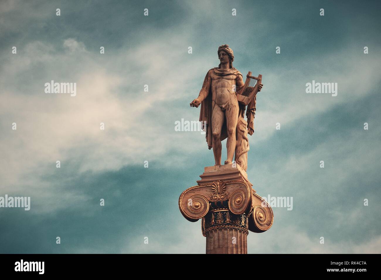 Athena statue in Athens, Greece Stock Photo - Alamy