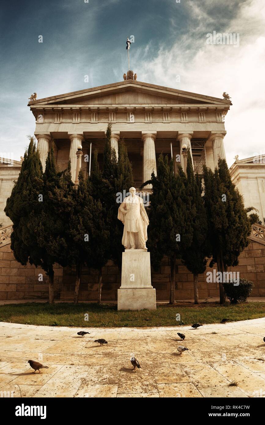 National Library building in Athens, Greece Stock Photo - Alamy