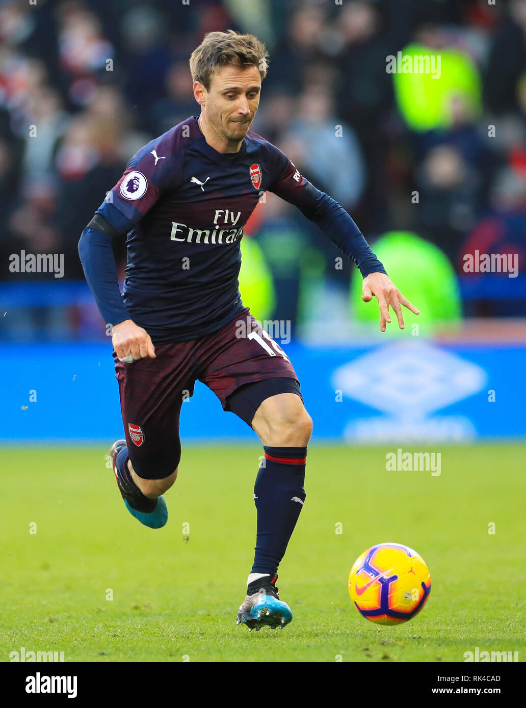 Arsenal's Nacho Monreal during the Premier League match at the John ...