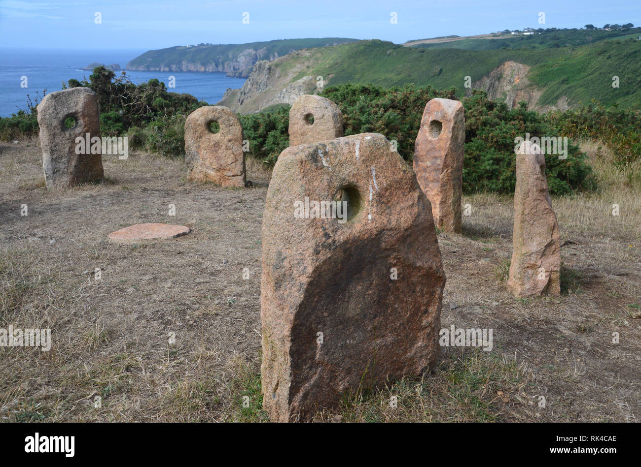 Sark Henge a Small Stone Circle of Nine Ancient Holed Gate Posts ...