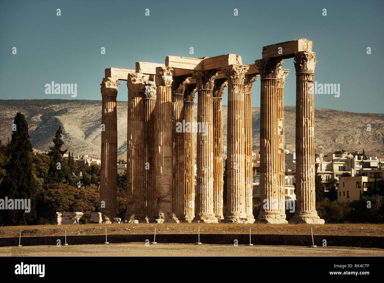 Temple of Zeus in Athens, Greece Stock Photo - Alamy