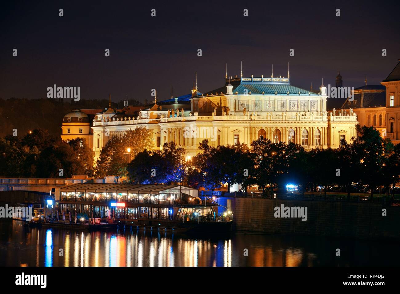 Prague city view with historical buildings in Czech Republic Stock ...