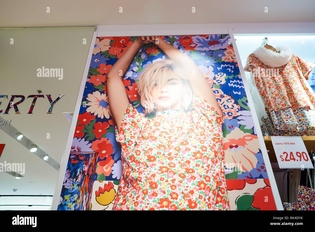 CHICAGO, IL - MARCH 24, 2016: inside of Uniqlo store. Uniqlo Co., Ltd ...