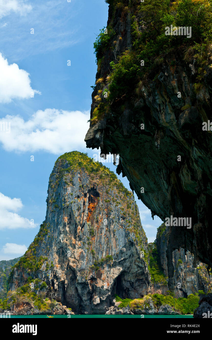 Limestone islet. Krabi coast. Krabi province, Andaman Sea, Thailand ...