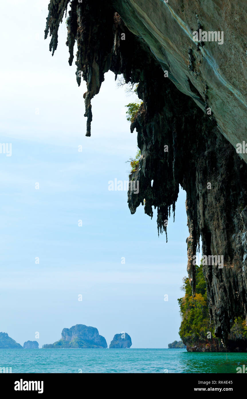 Limestone islet. Krabi coast. Krabi province, Andaman Sea, Thailand ...