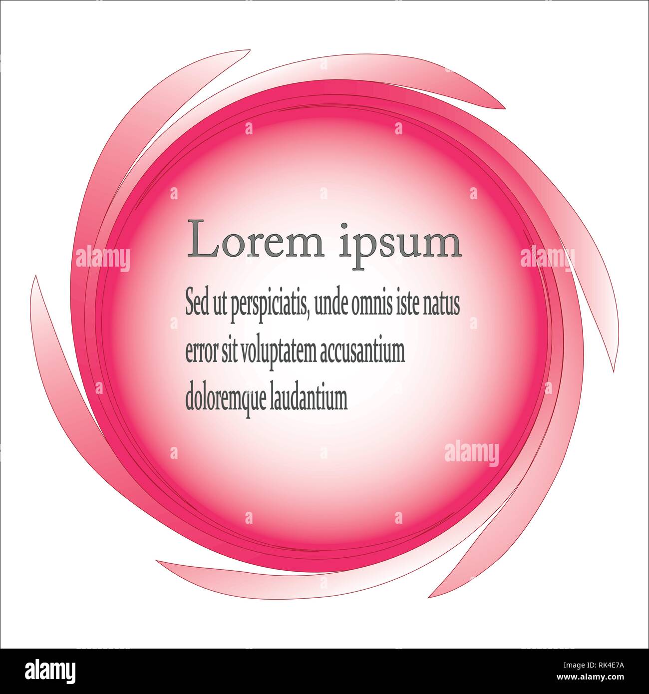 Emblem. Creative, abstract, pink logo. Corporate identity. Isolated ...