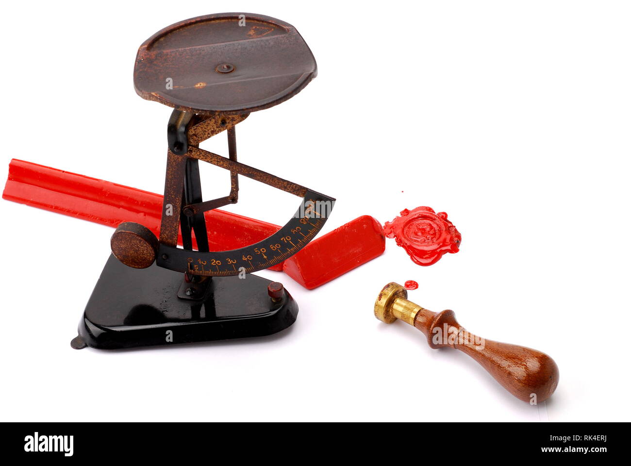 Antique letters and envelope Cut Out Stock Images & Pictures - Alamy