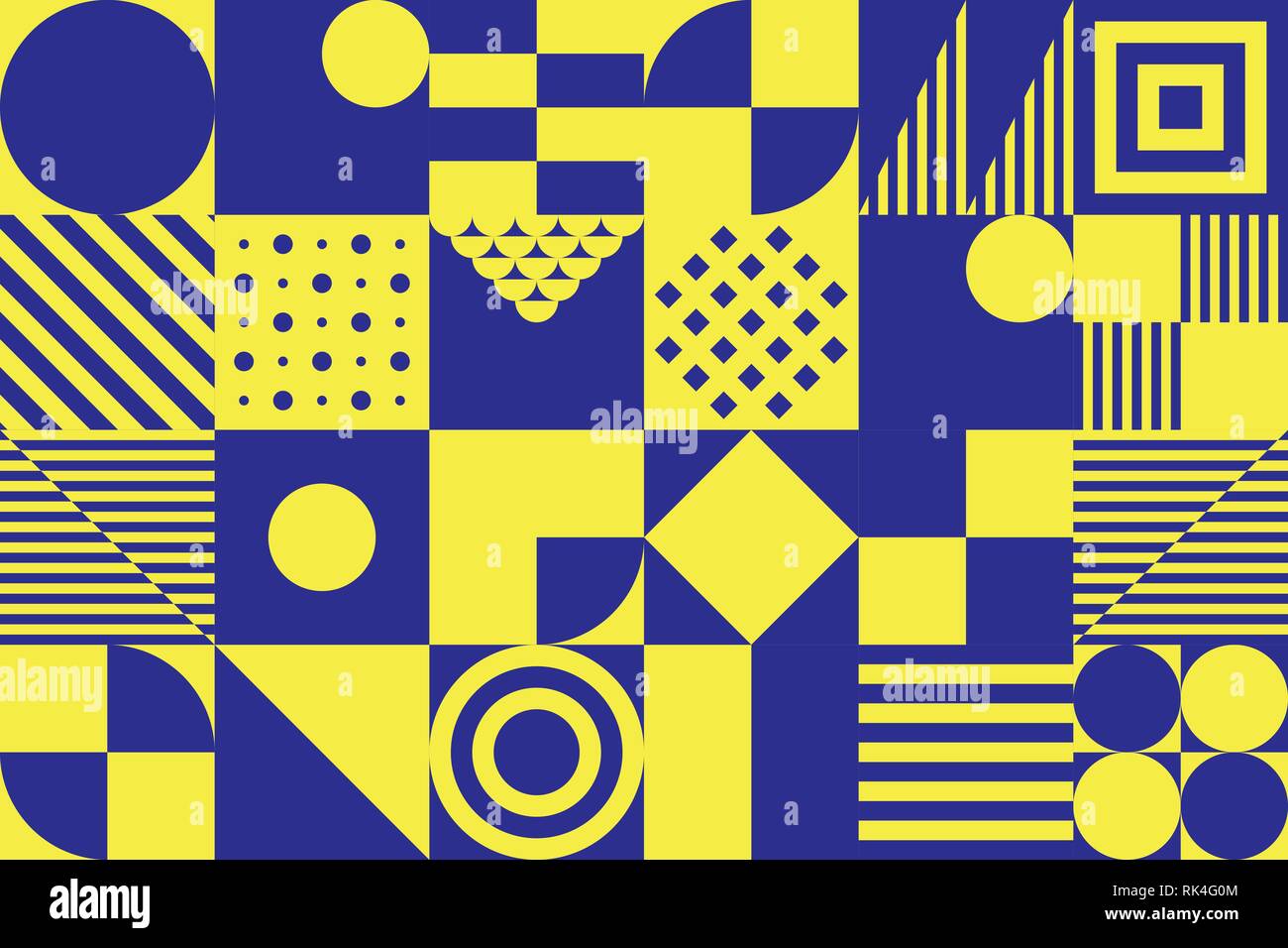 Bauhaus Abstract Geometric Simple Minimal Shapes Pattern Background ...