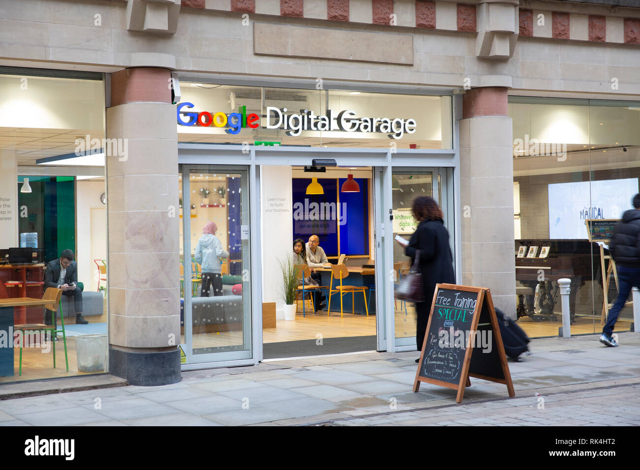 Google Digital garage store in King street,Manchester,England Stock ...