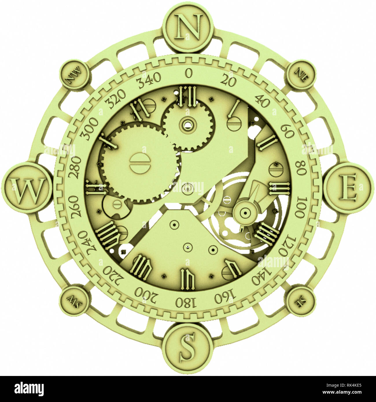 Modern art, artistic direction, home design. 3D illustration ...