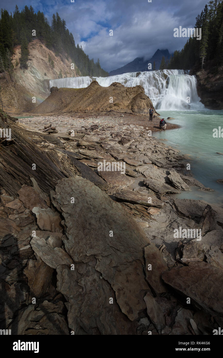 Wapta falls the kicking horse river at yoho national park hi-res stock ...
