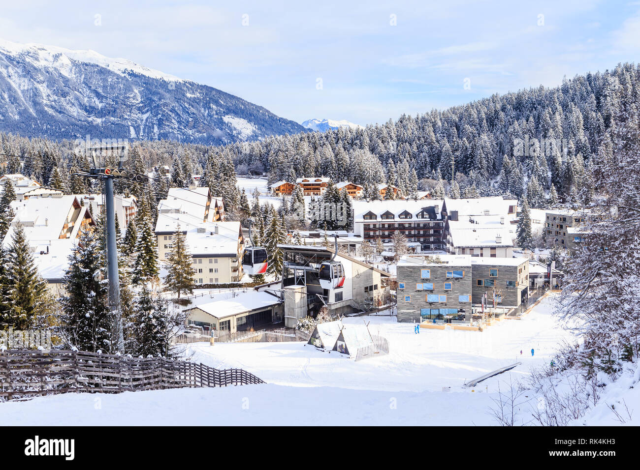 Ski Resort Laax. Switzerland Stock Photo - Alamy