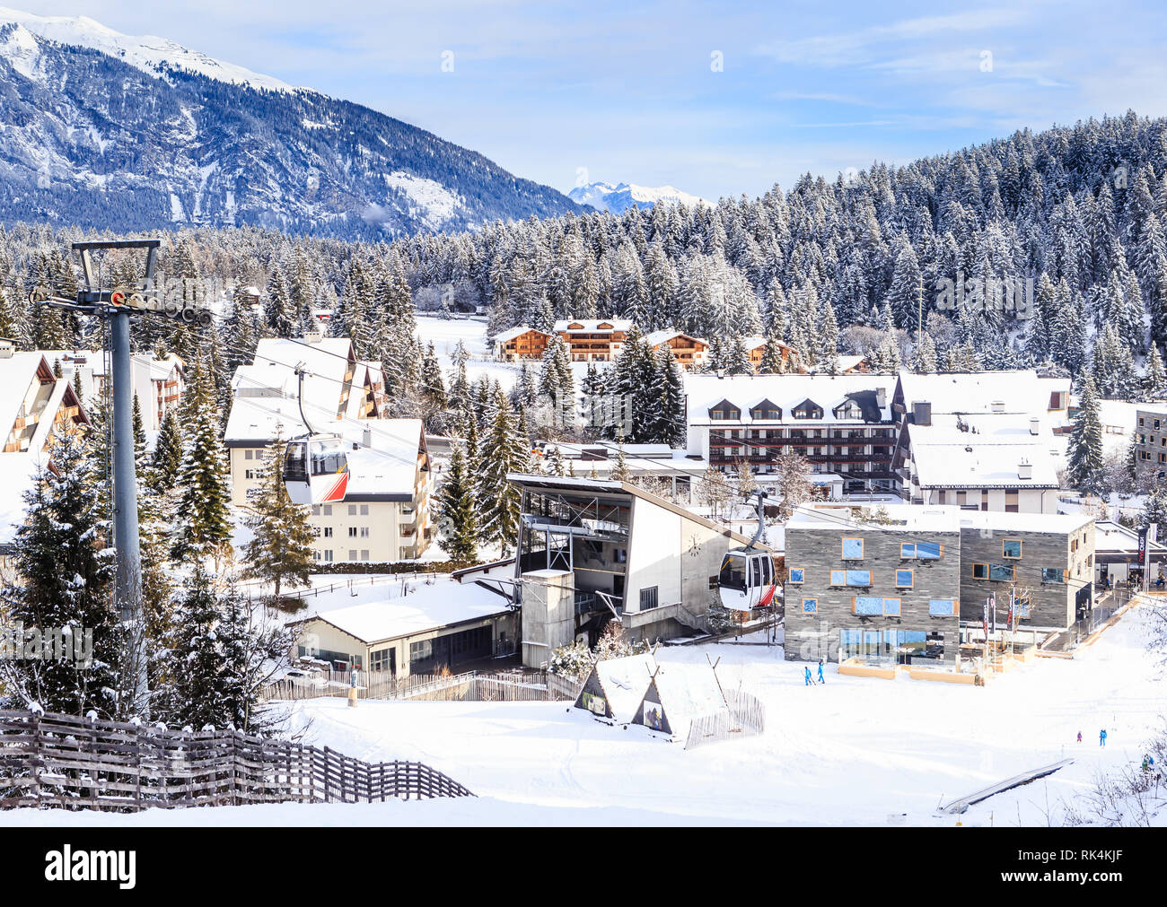 Ski Resort Laax. Switzerland Stock Photo - Alamy