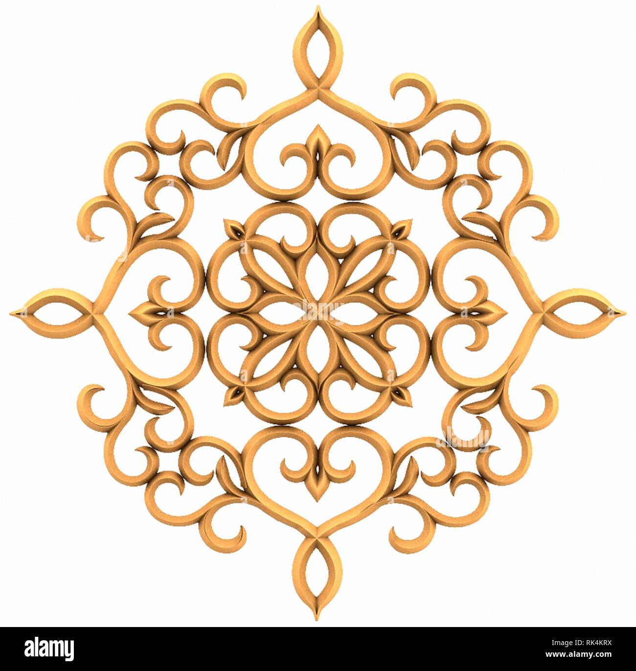 Modern art, artistic direction, home design. 3D illustration ...