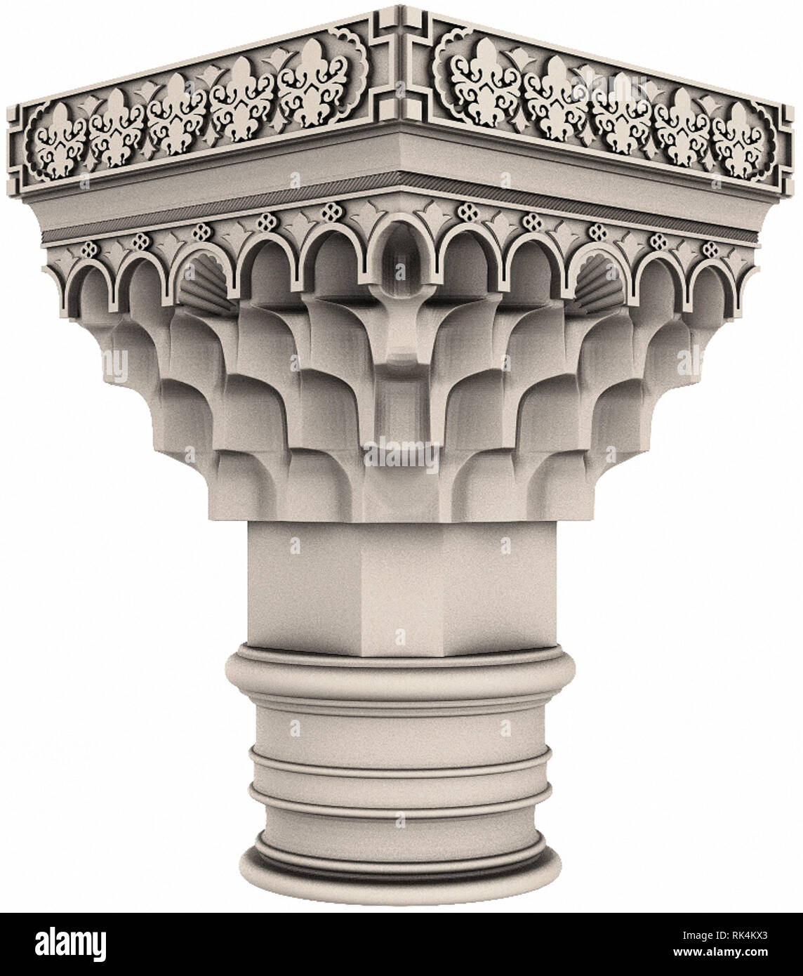 Modern art, artistic direction, home design. 3D illustration ...
