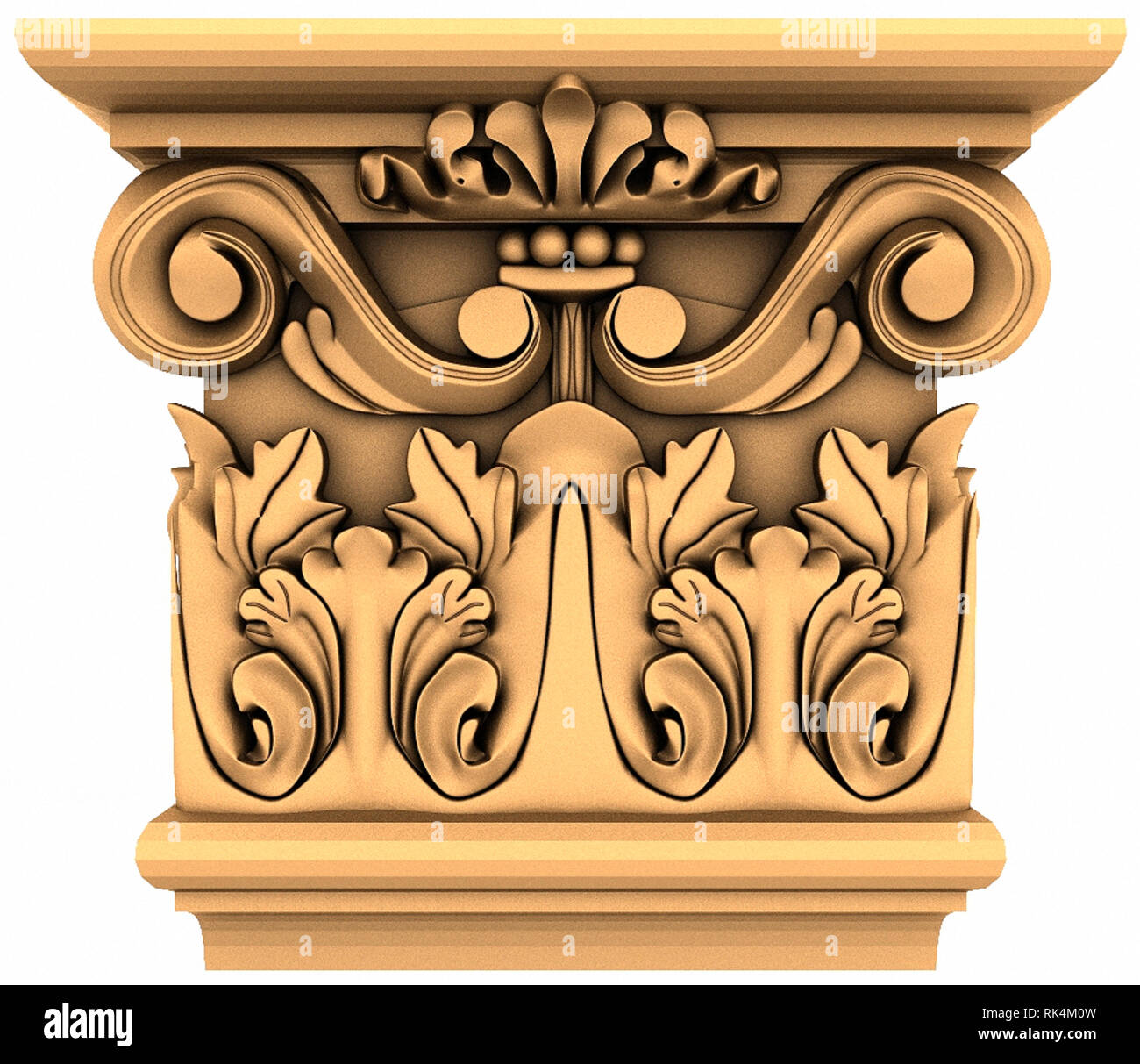 Modern art, artistic direction, home design. 3D illustration ...