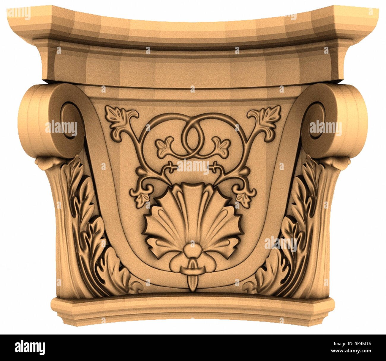 Modern art, artistic direction, home design. 3D illustration ...