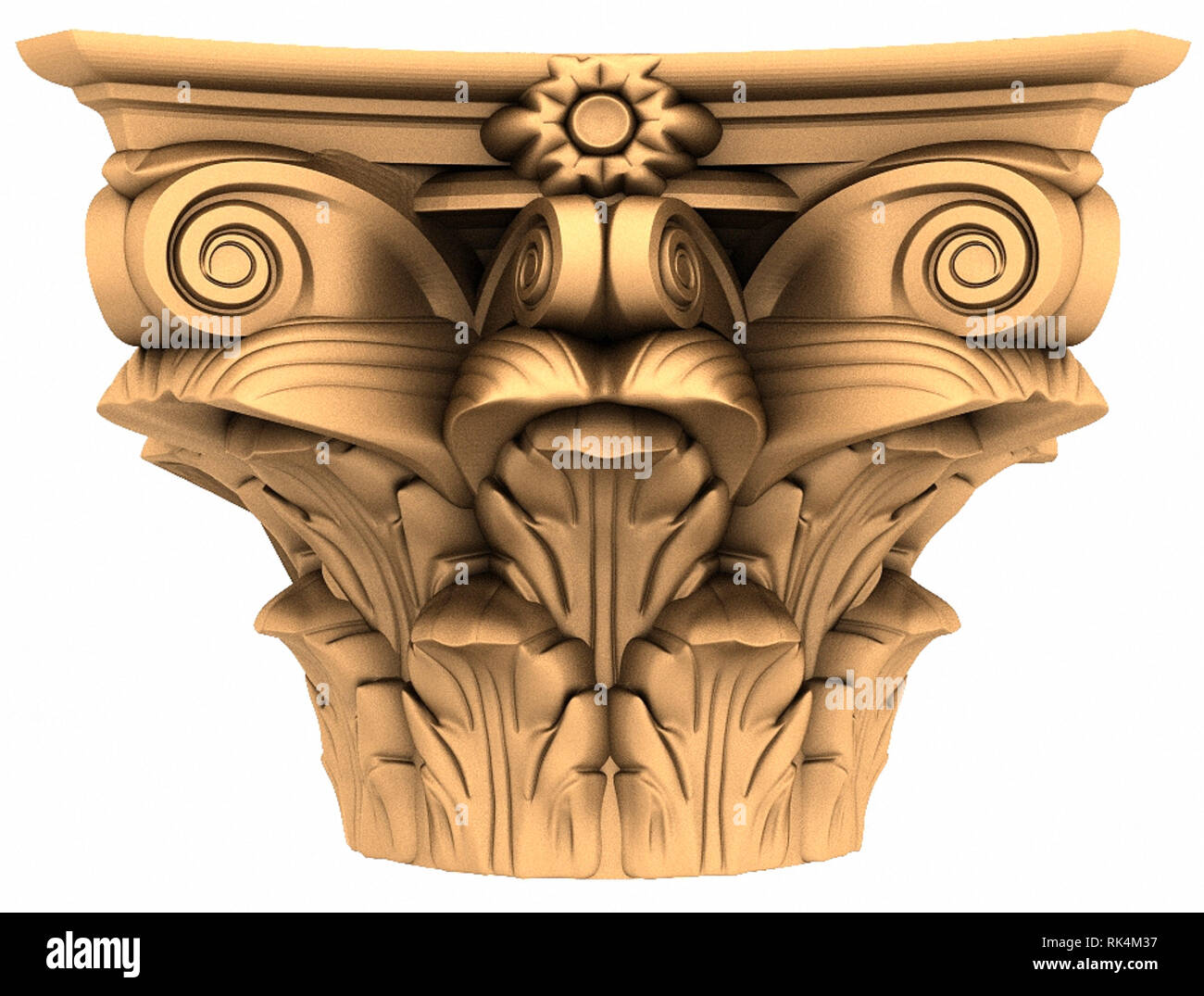 Modern art, artistic direction, home design. 3D illustration ...