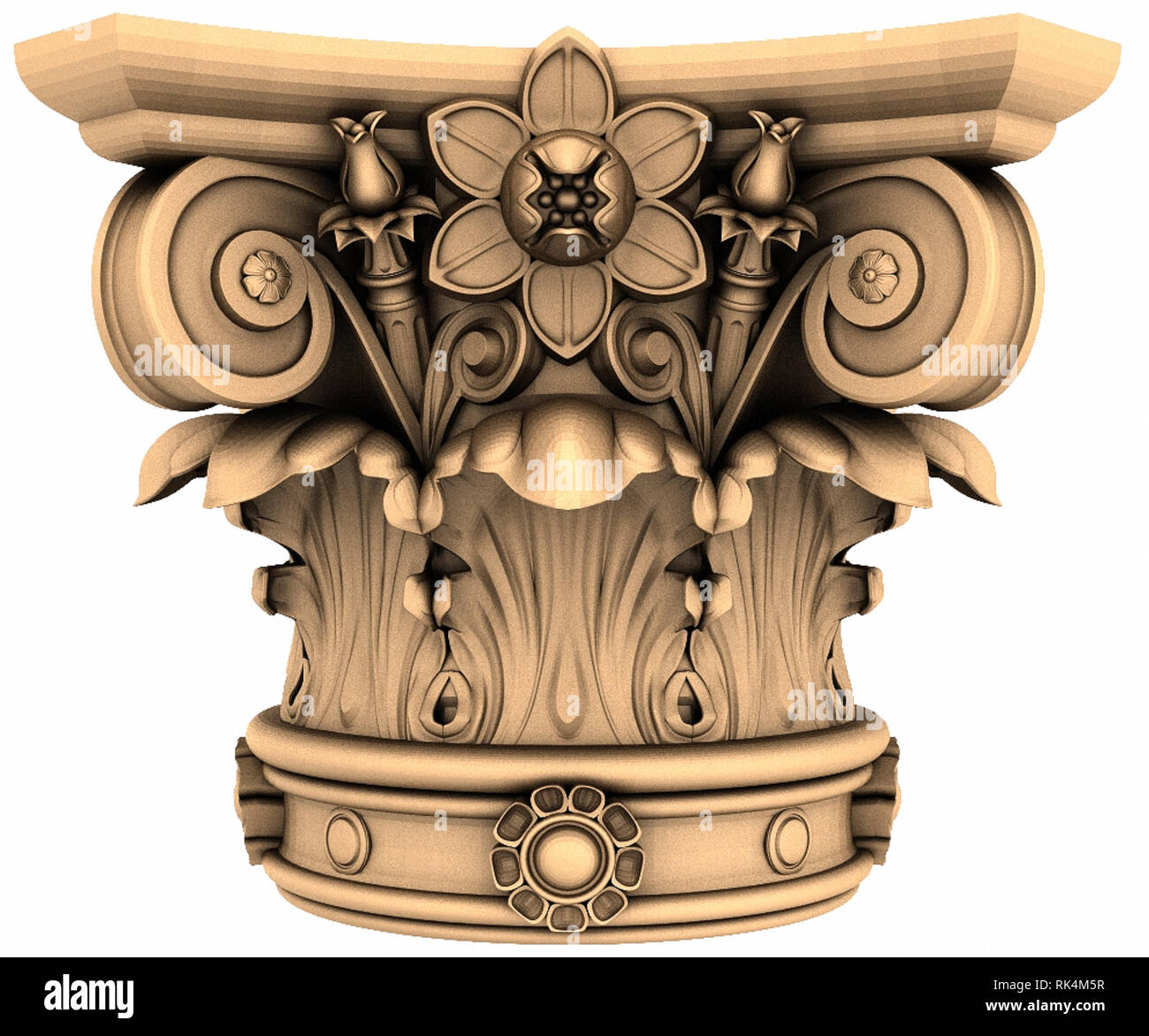 Modern art, artistic direction, home design. 3D illustration ...