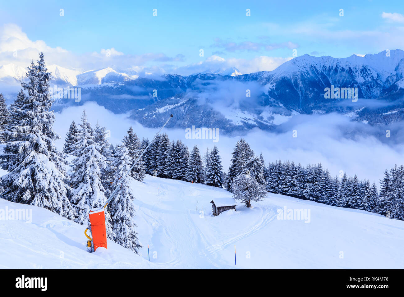 Laax switzerland ski chalet hi-res stock photography and images - Alamy