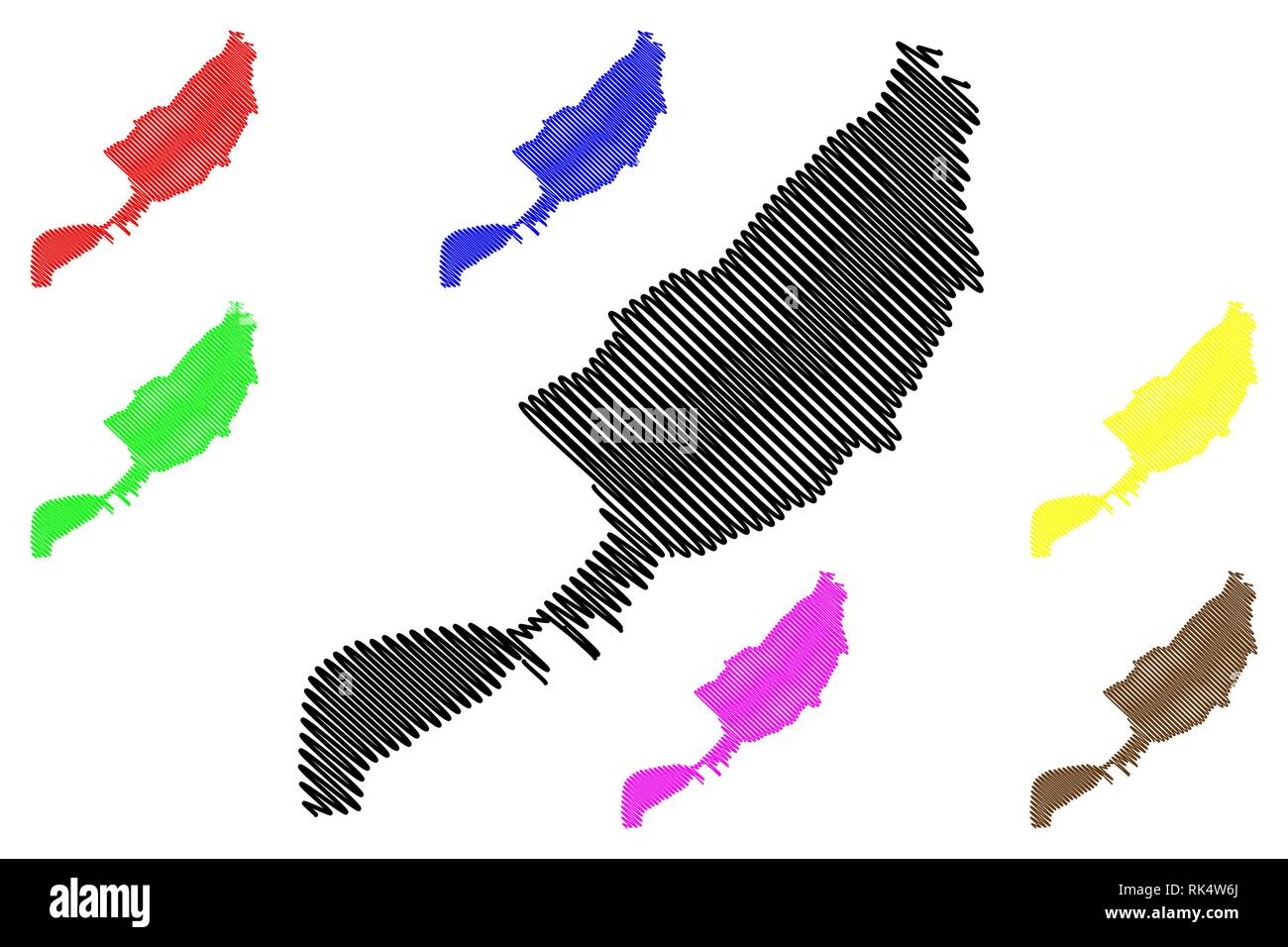 Luxor Governorate (Governorates of Egypt, Arab Republic of Egypt) map ...