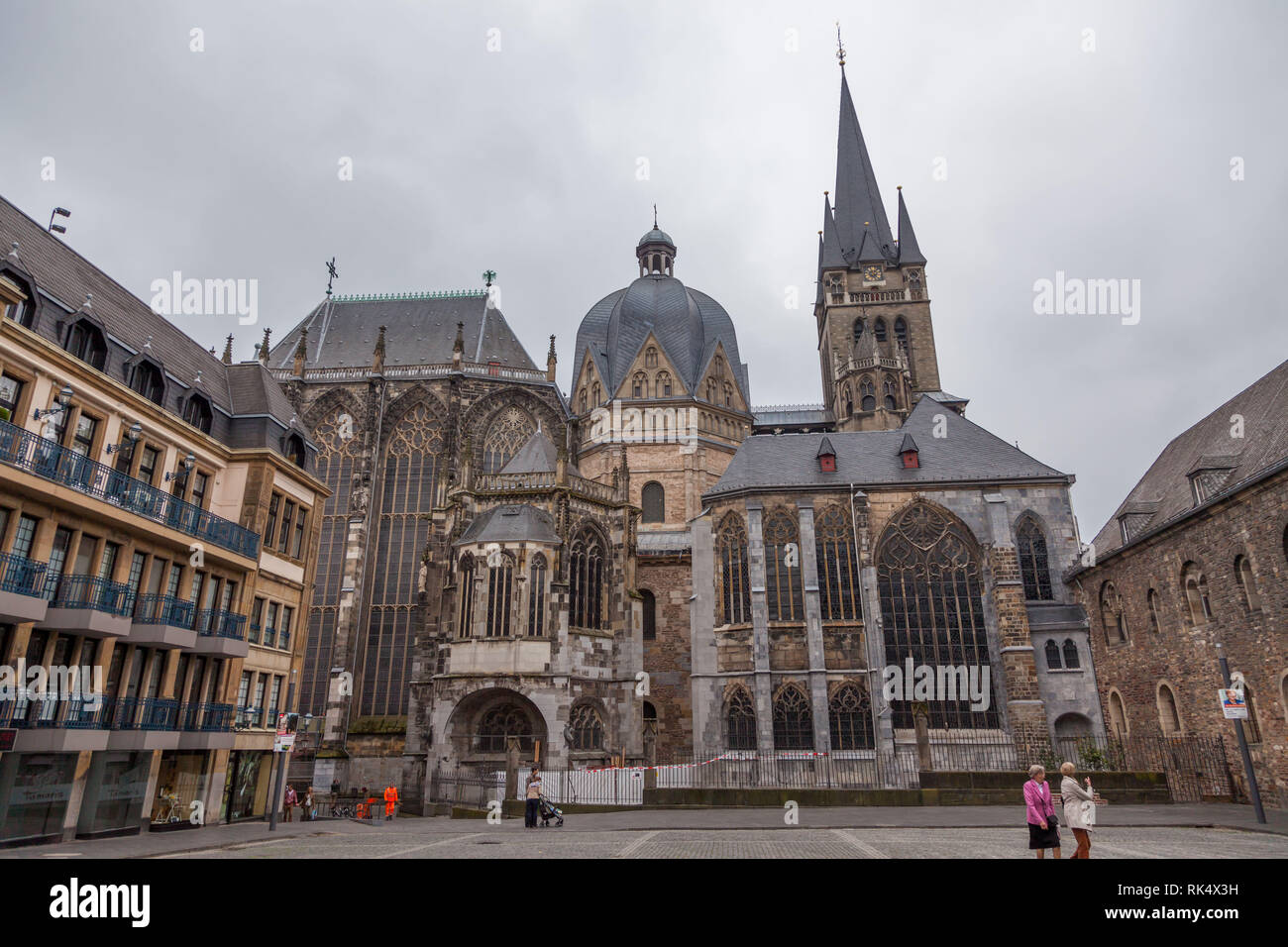 The exterior of the Dom church in Aken Stock Photo - Alamy