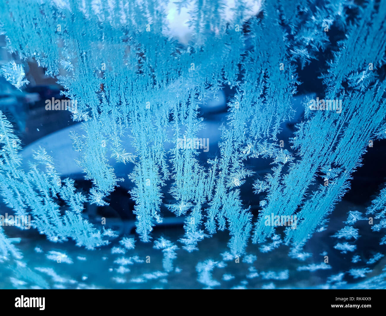 Frost crystal formation on window hi-res stock photography and images ...
