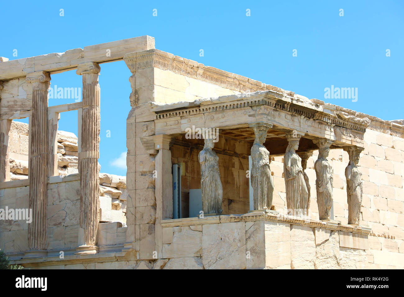 Erechtheion caryatids detail hi-res stock photography and images - Alamy